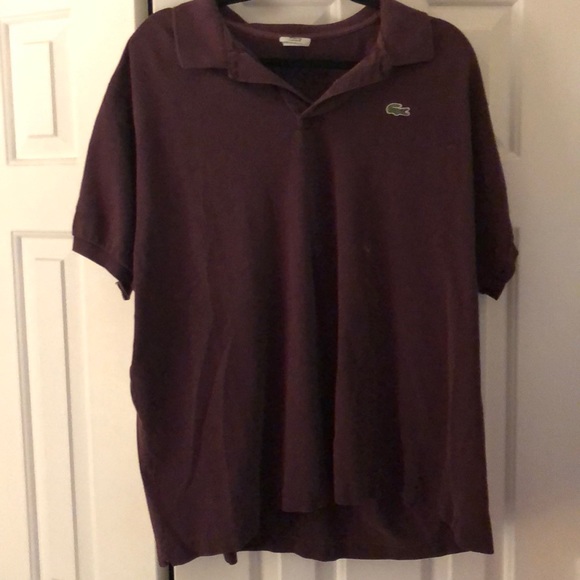 Lacoste | Shirts | Mens Maroon Lacoste Polo | Poshmark